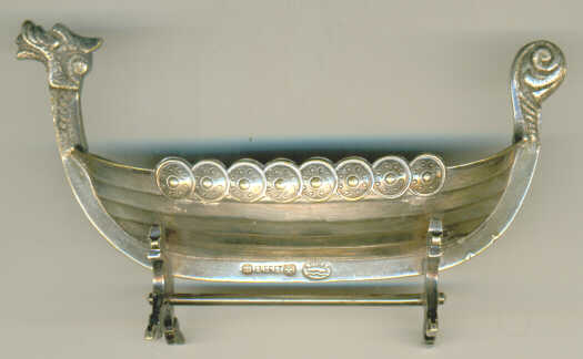Viking ship salt cellars